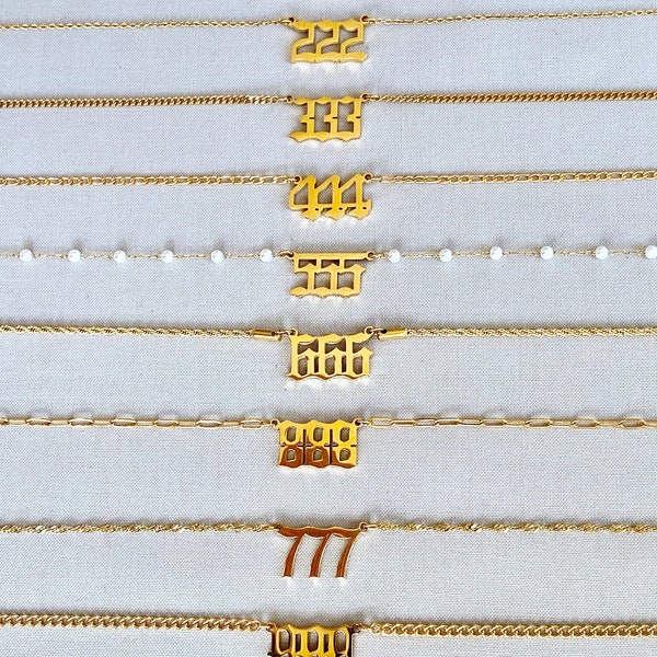 Angel Numbers Necklace - Etsy