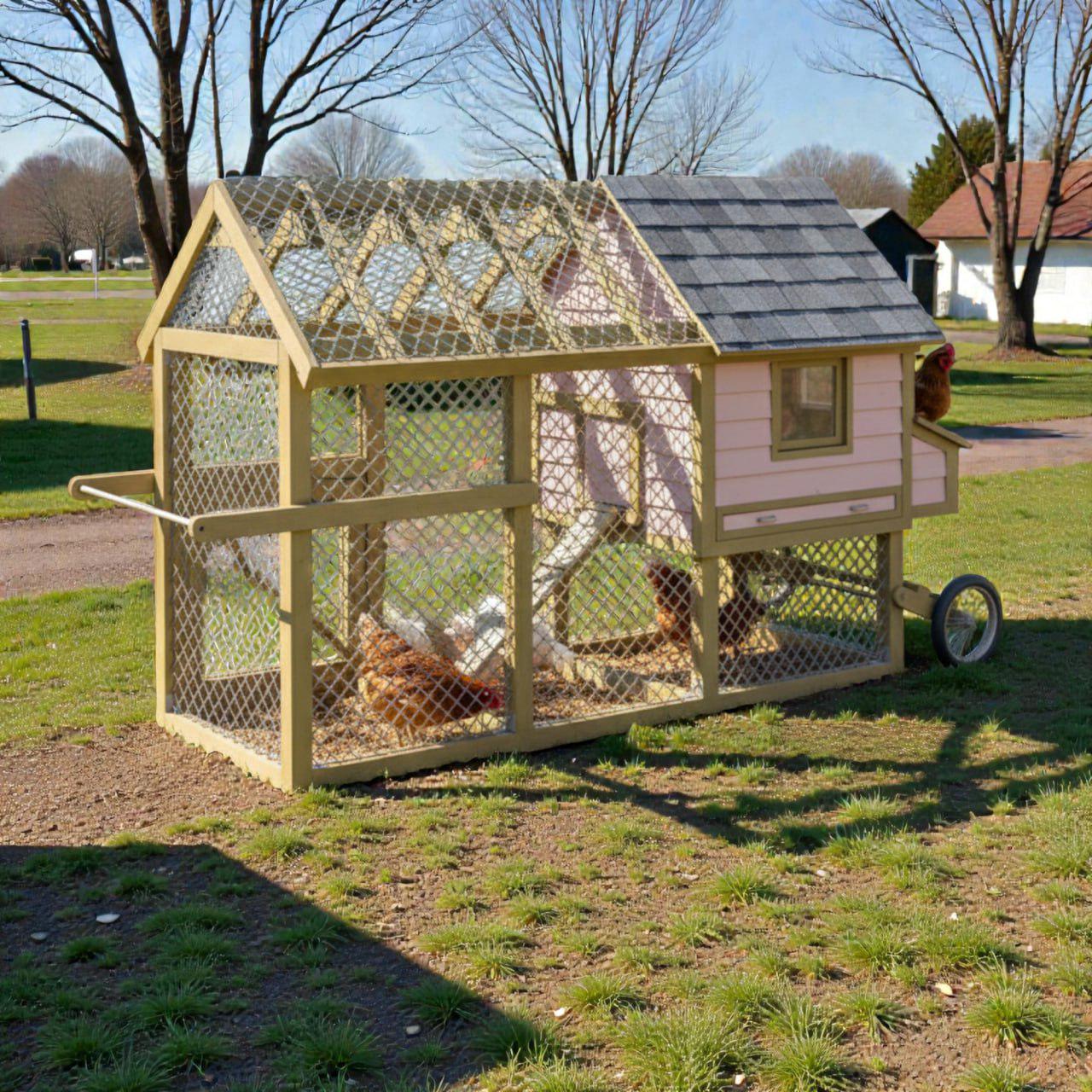 5x13 Chicken Coop Plans PDF | Mobile Chicken Coop With Run | DIY ...