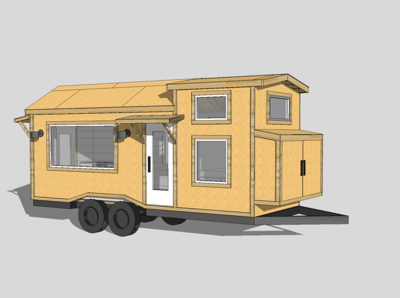 Modern Tiny House on Wheels Plans – Mobile Home Blueprint PDF – DIY ...