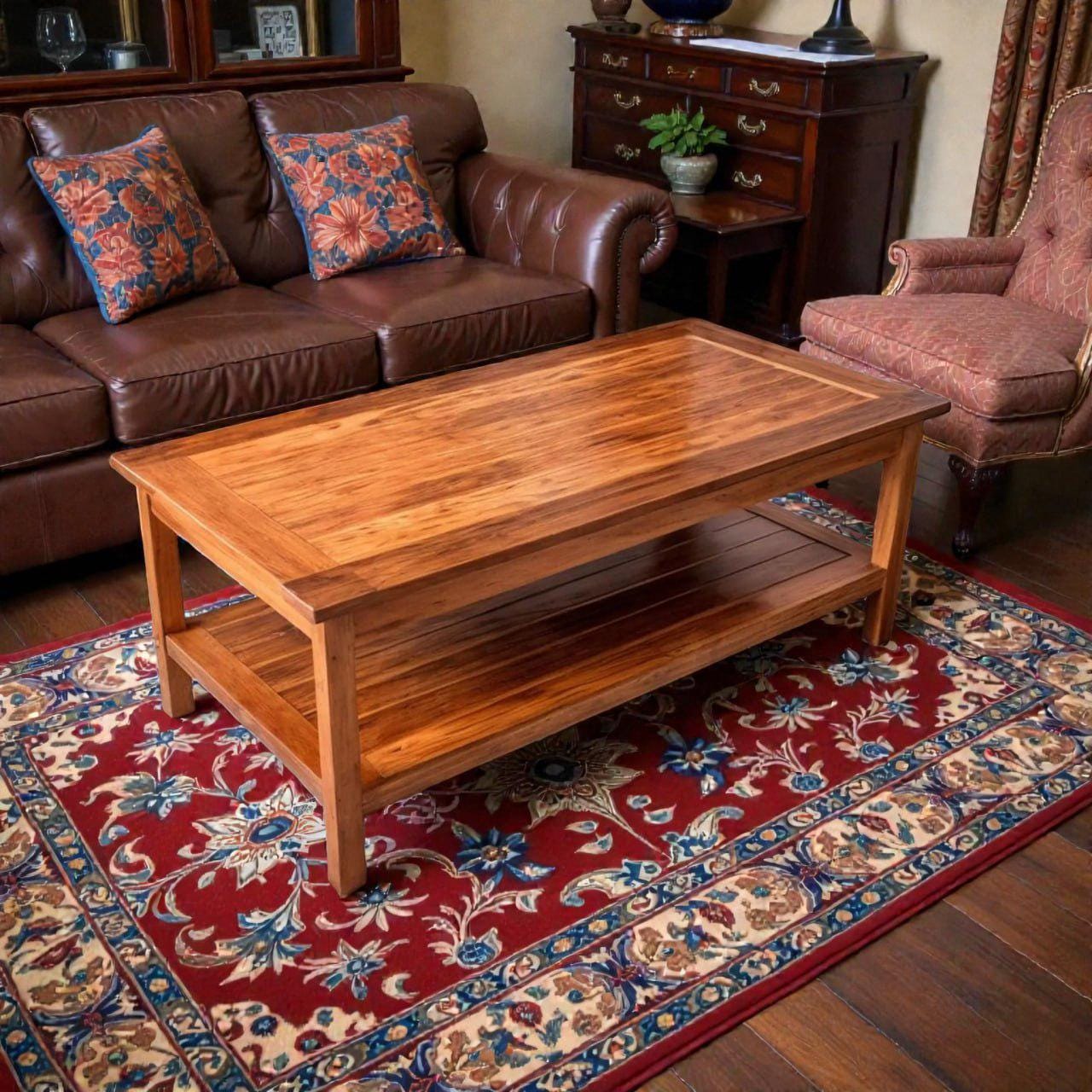 Wooden Coffee Table Plans PDF | DIY Coffee Table With Shelf | Living ...