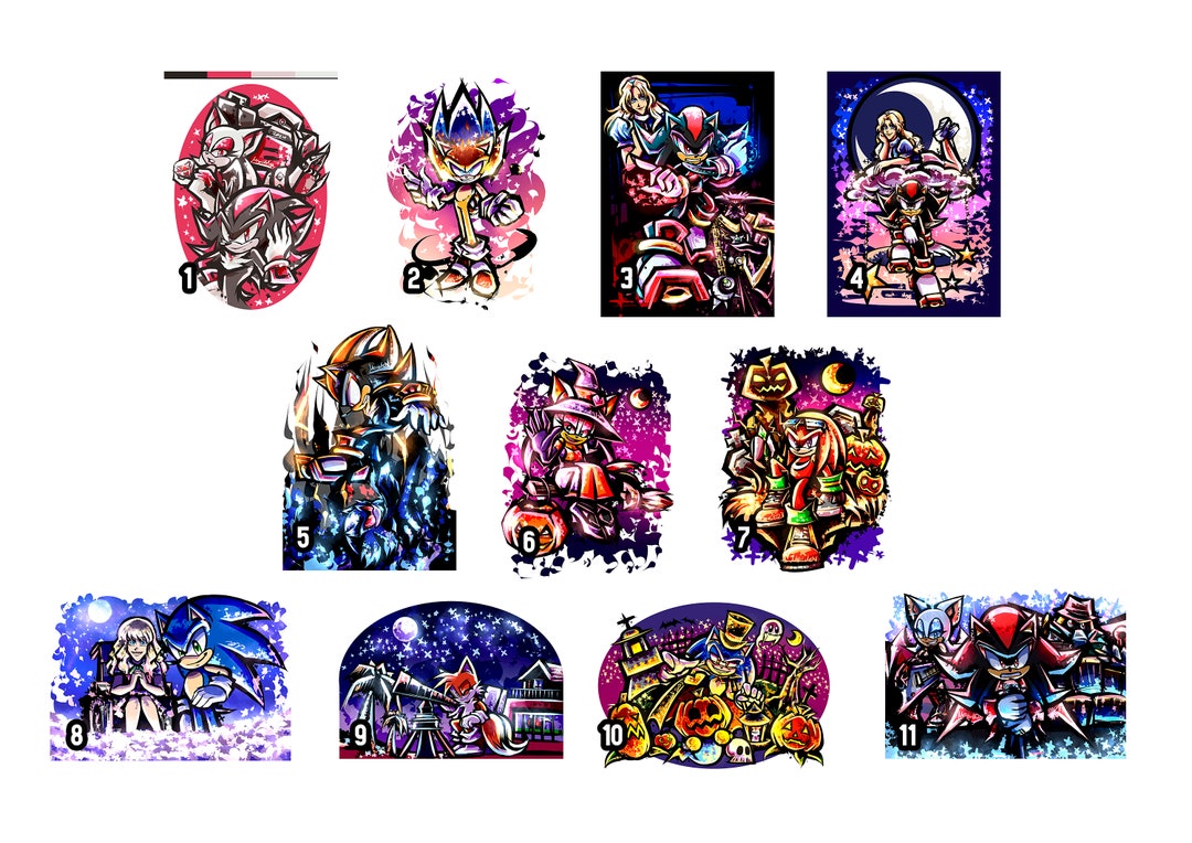 SONIC A5 PRINTS - Etsy