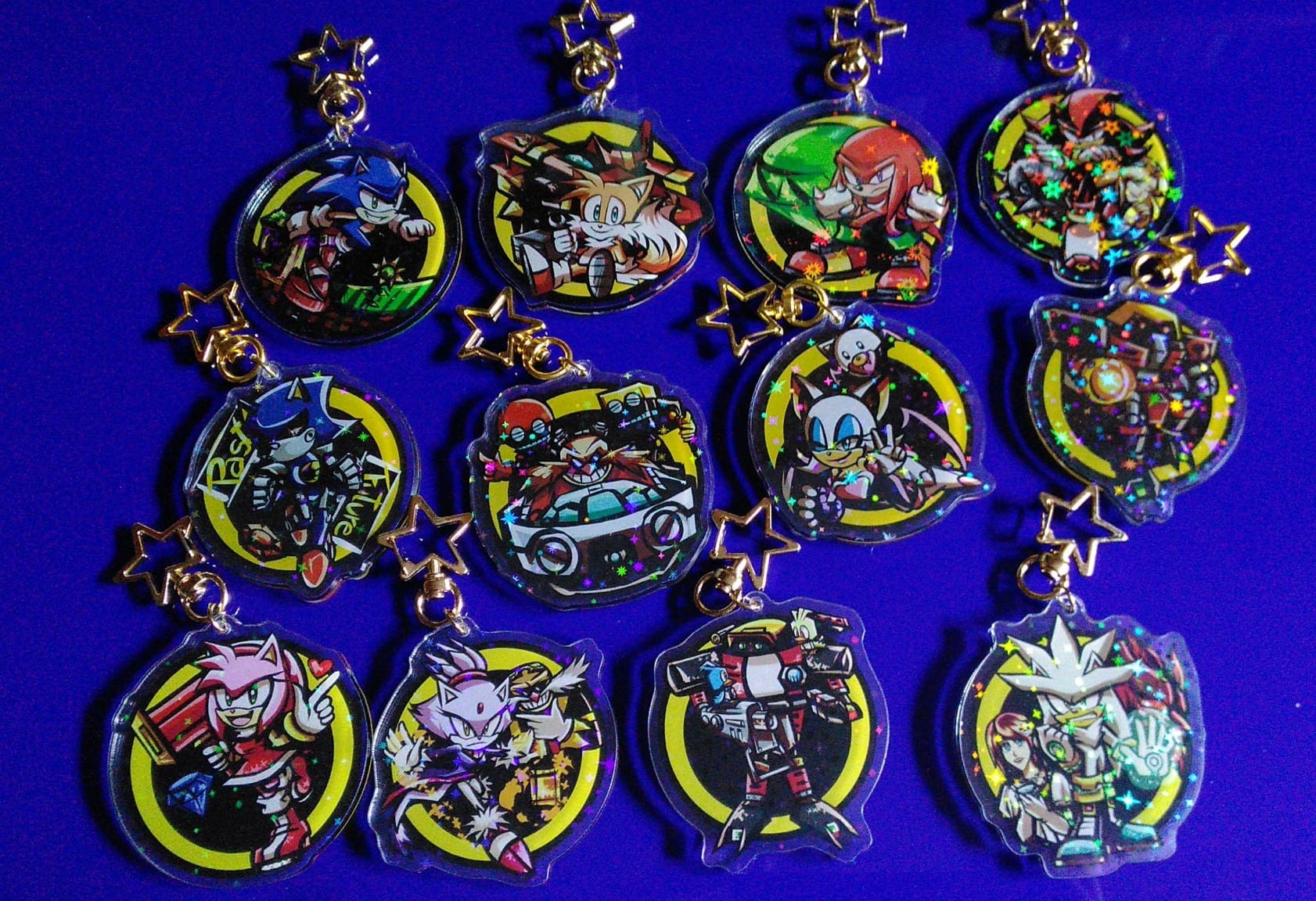 Sonic Keyrings Holographic Charms - Etsy