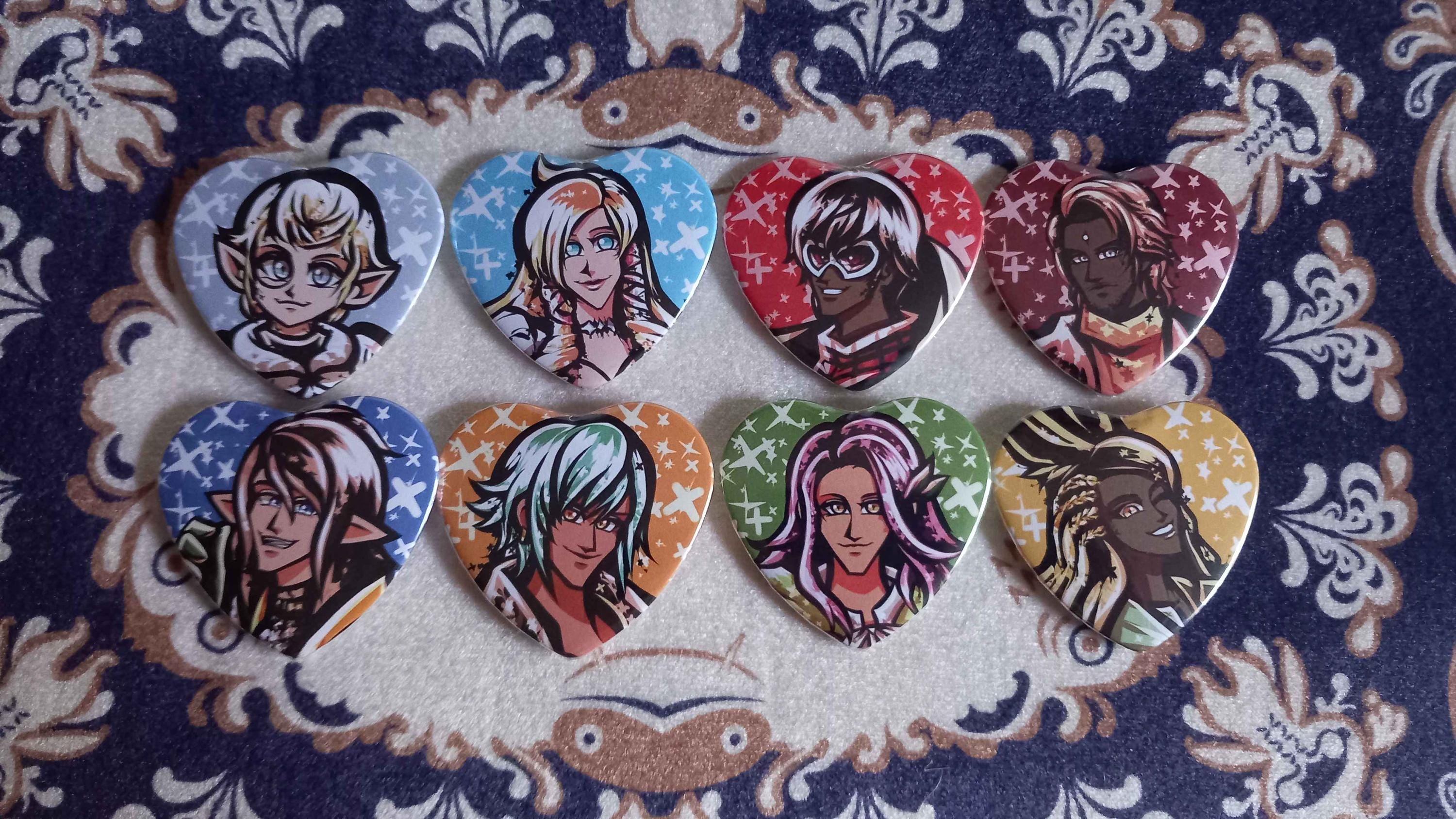 FFXIV Heart Badges - Etsy