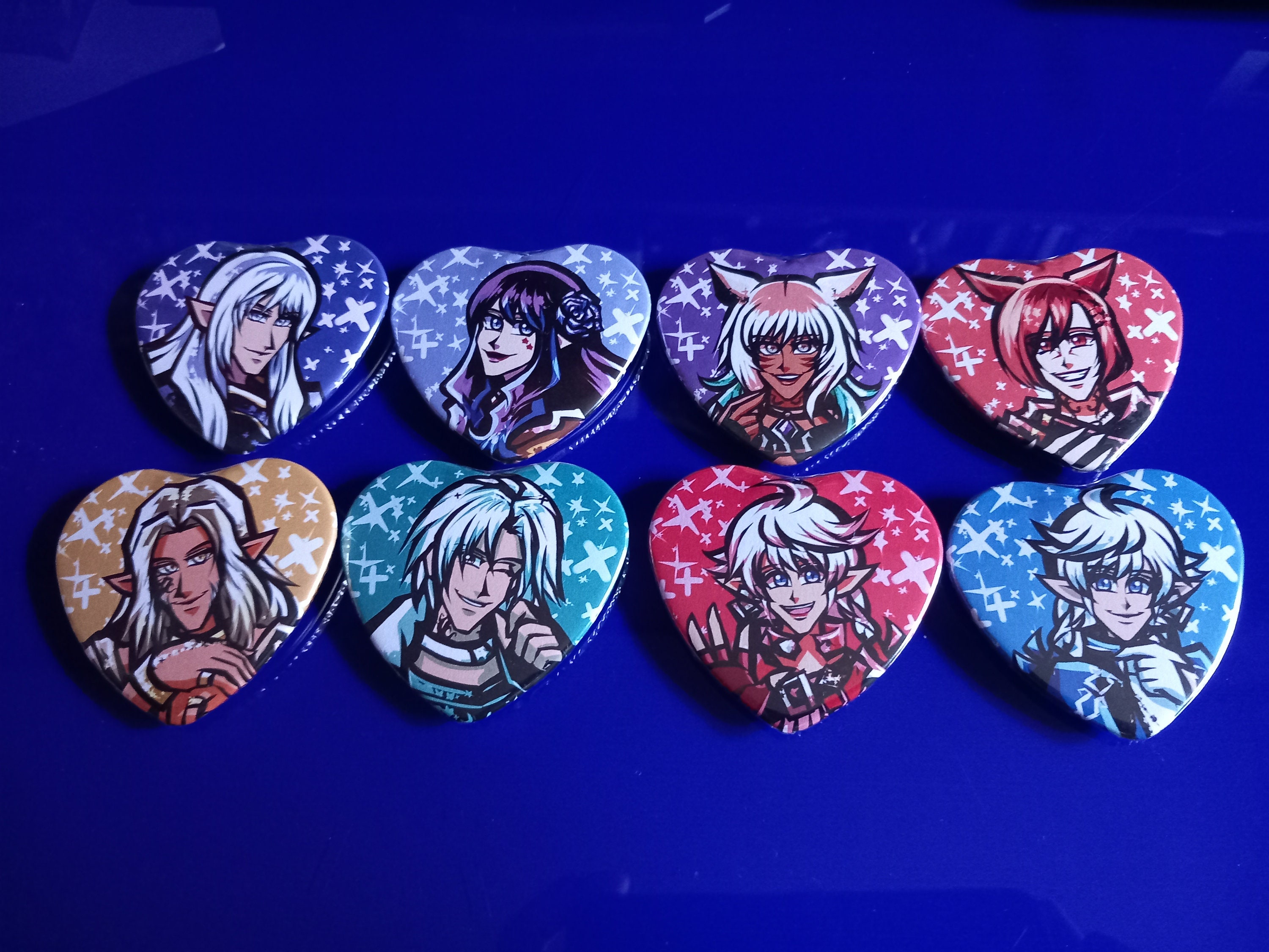 FFXIV Heart Badges - Etsy