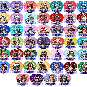FFXIV Heart Badges - Etsy