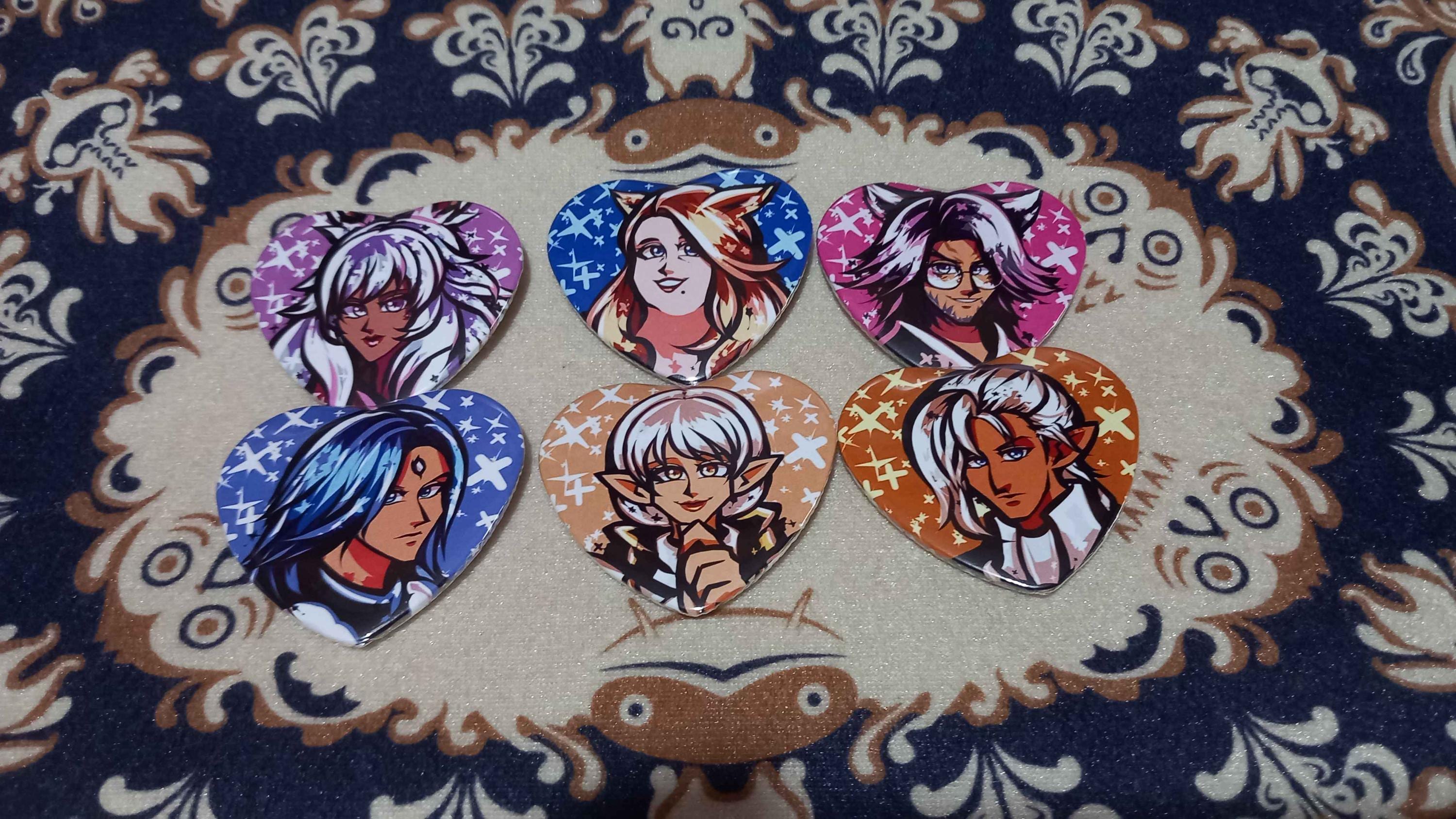 FFXIV Heart Badges - Part 2 - Etsy