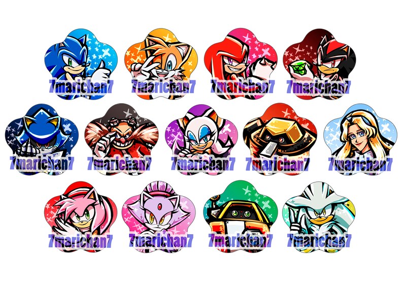 Sonic Star Badges - Etsy