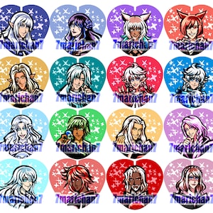 FFXIV Heart Badges - Etsy