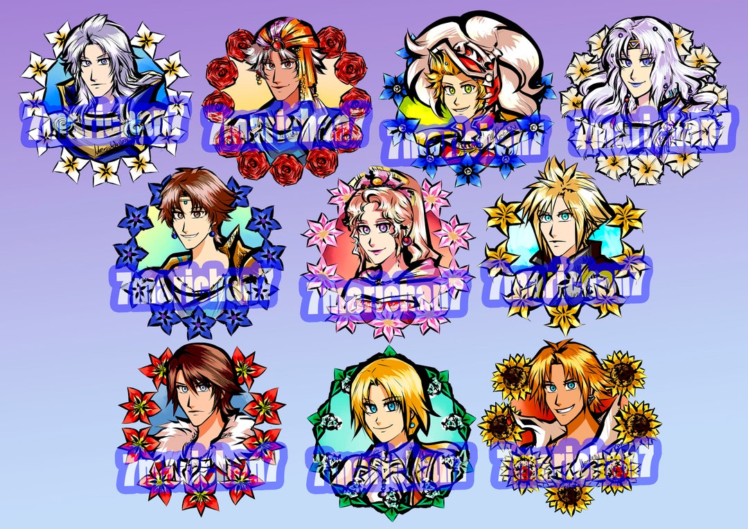 Final Fantasy Dissidia Flowers Charms - Etsy