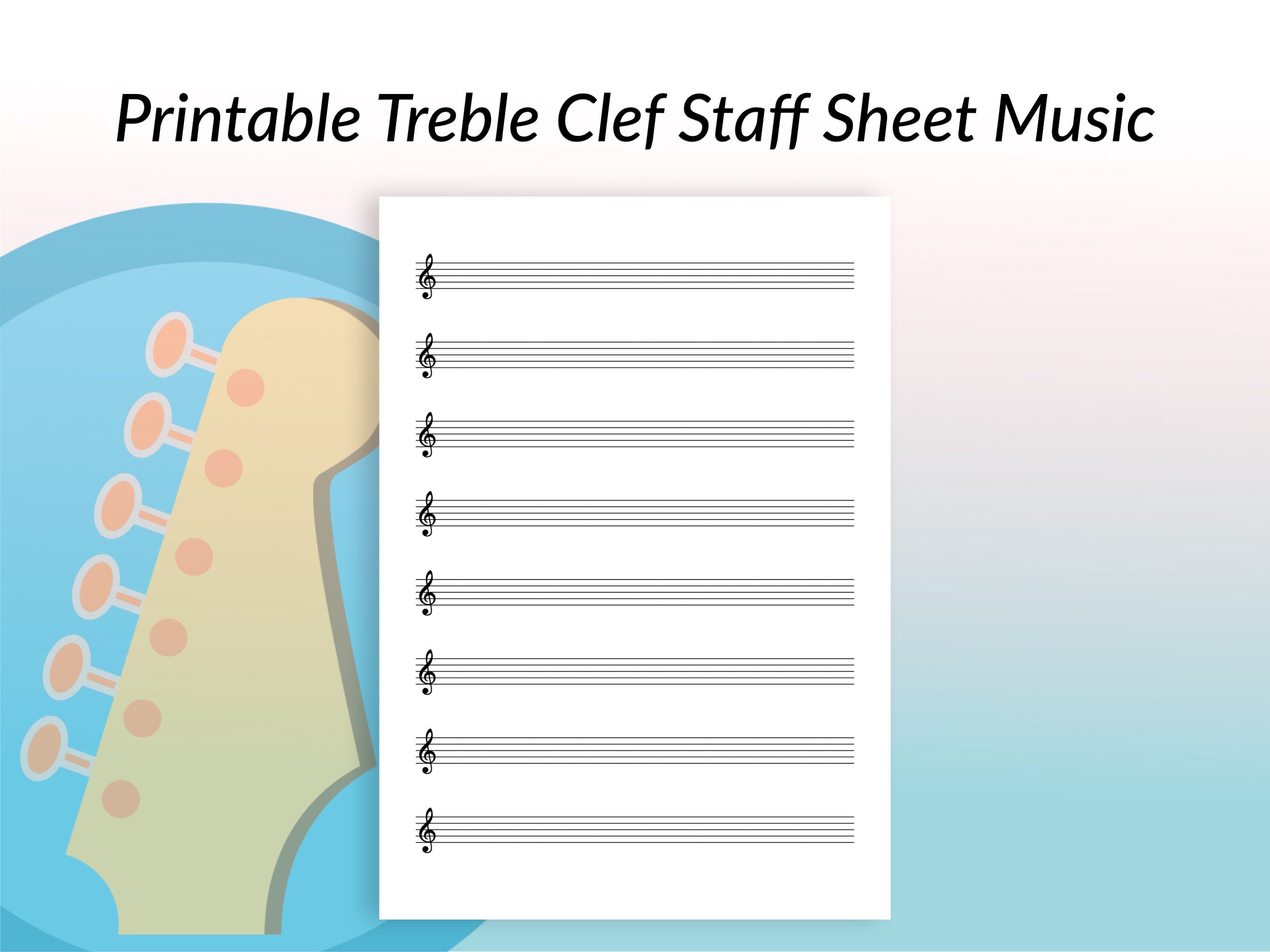 Treble Clef Staff Lines