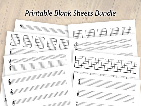 Blank Sheets Bundle - Etsy
