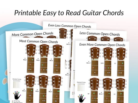 Open Guitar Chord Chart