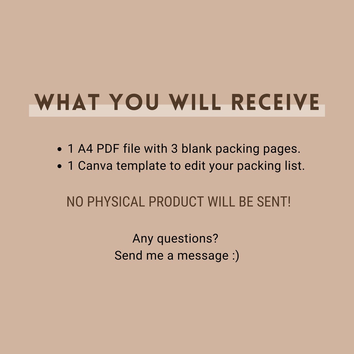 Travel Packing List, Editable Canva Template, Digital Vacation Packing ...