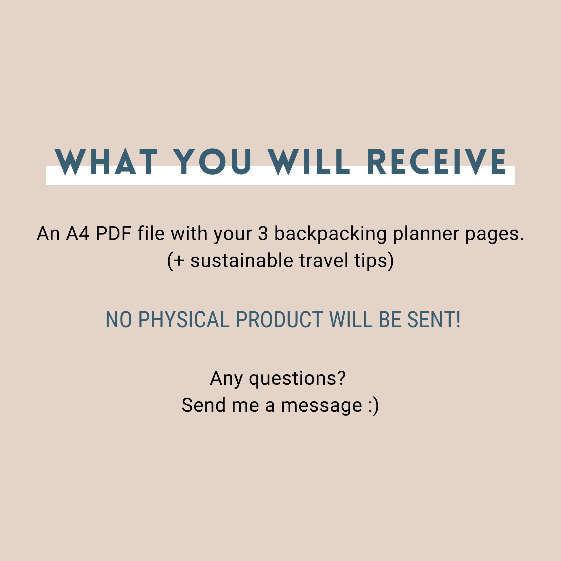 Backpacking Trip Planner Printable, Travel Planner, Digital Vacation ...