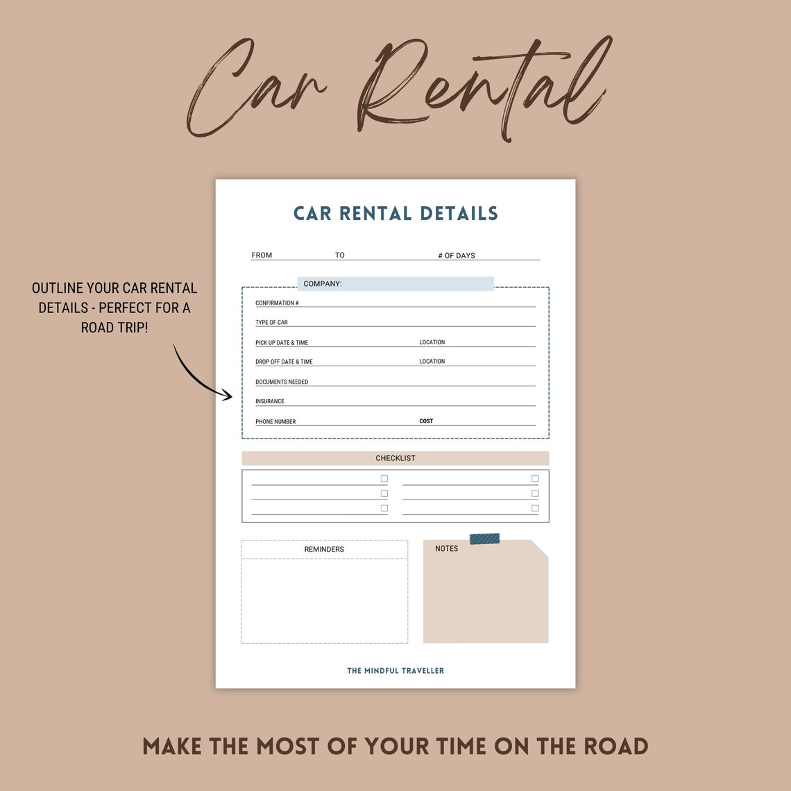 Transportation Planner Printable, Travel Organizer, Transportation ...