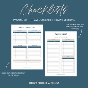 Road Trip Planner Printable, Digital Vacation Journal, Travel Planner ...