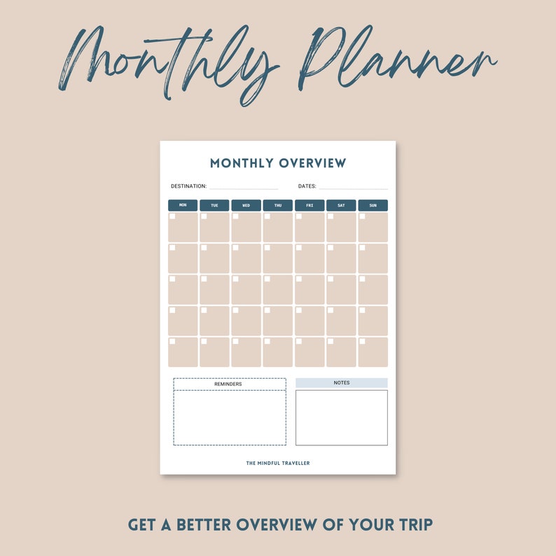 Travel Itinerary Template Printable, Digital Vacation Planner, Daily ...