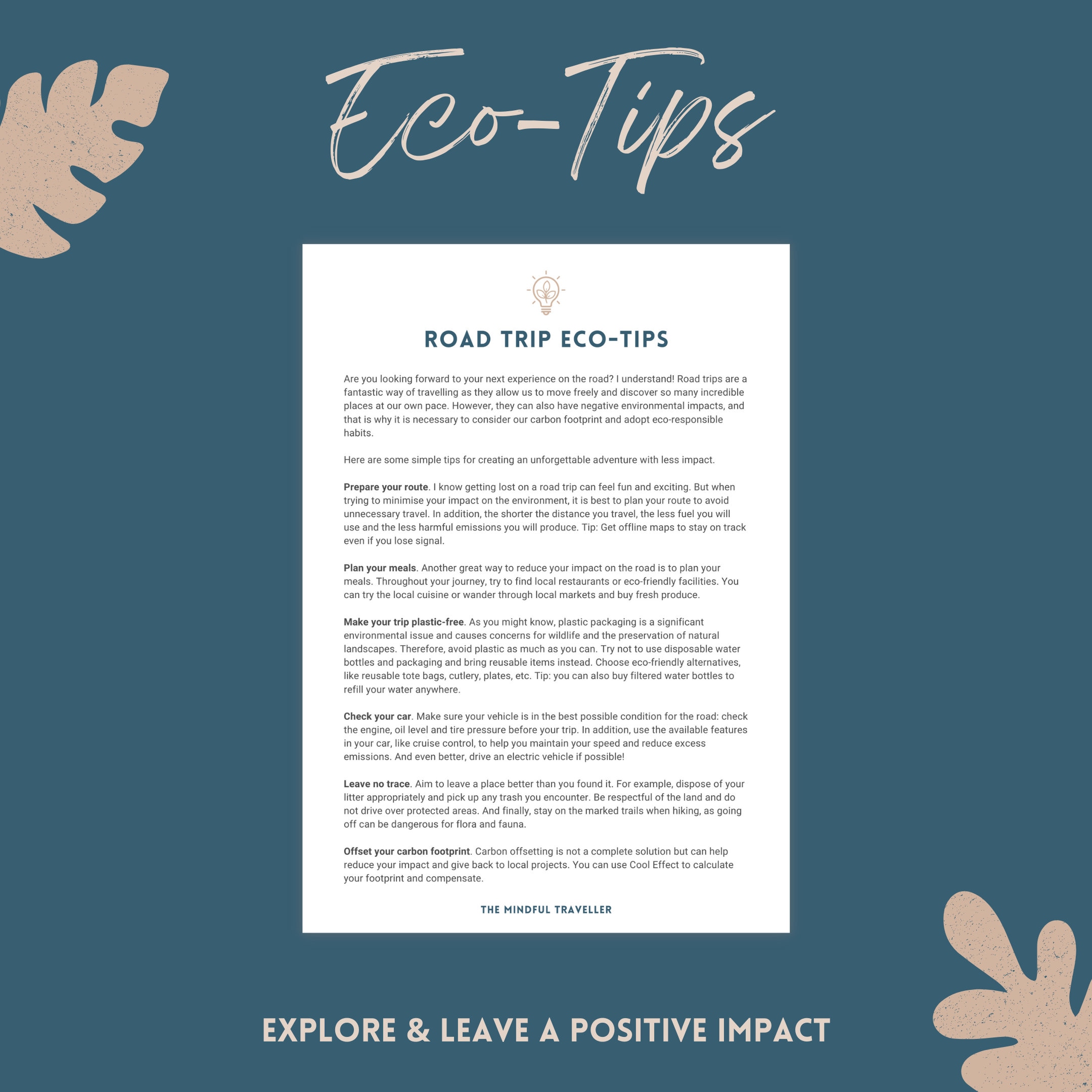 Road Trip Planner Printable, Digital Vacation Journal, Travel Planner ...