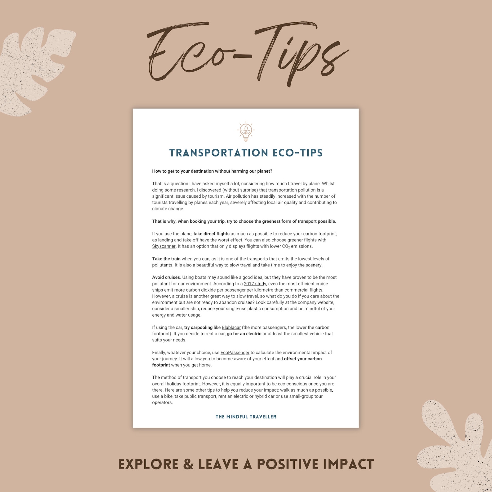 Transportation Planner Printable, Travel Organizer, Transportation ...