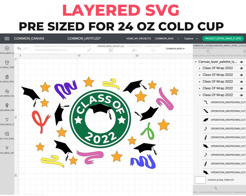 Graduation Starbucks Cup SVG Class of 2022 Starbucks Cold Cup - Etsy