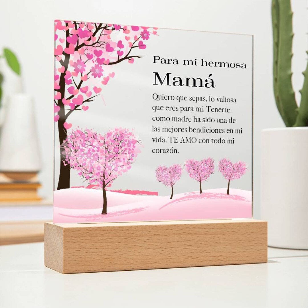 Regalos Para Mamá, Gift for Mom in Spanish, Para Mi Mama De Su Hija ...