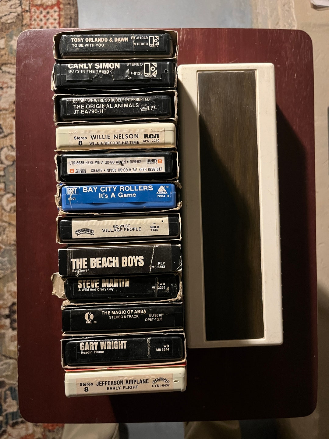 Twelve 8track Tapes With Storage Case - Etsy