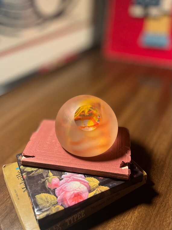 Vintage Art Glass Window Paper Weight - Etsy