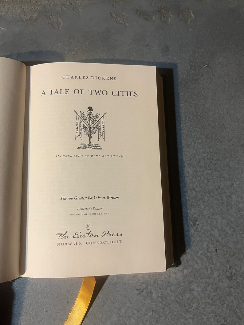 A Tale of Two Cities by Charle Ms Dickins Easton Press Collectors ...