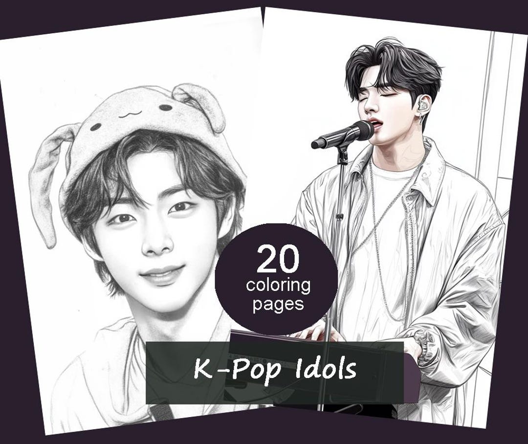 K-pop Coloring Pages / 20 Creative Coloring Book Pages for Children and ...