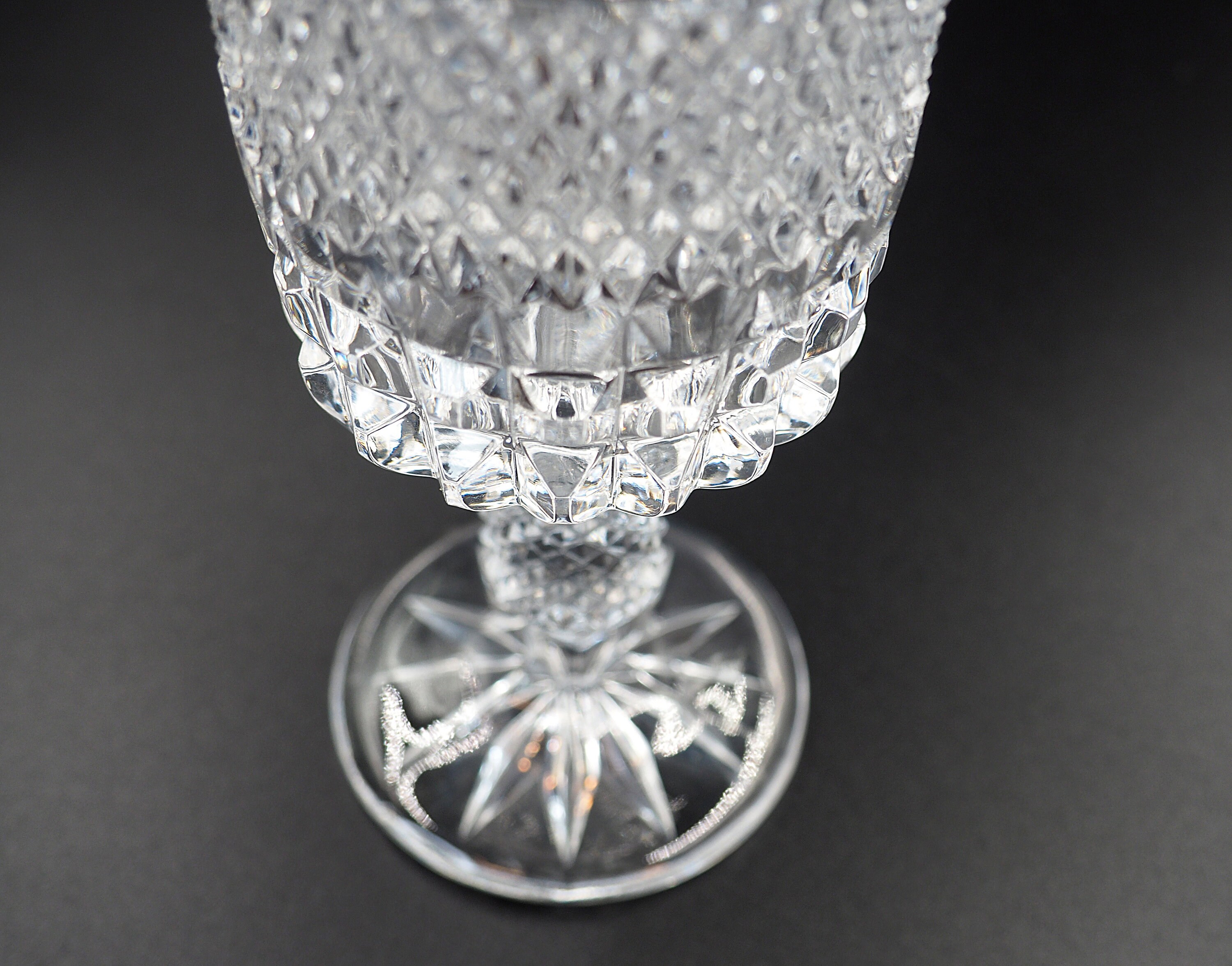 West Germany Crystal Glasses Set of 7 Wine and Water Glasses - Etsy