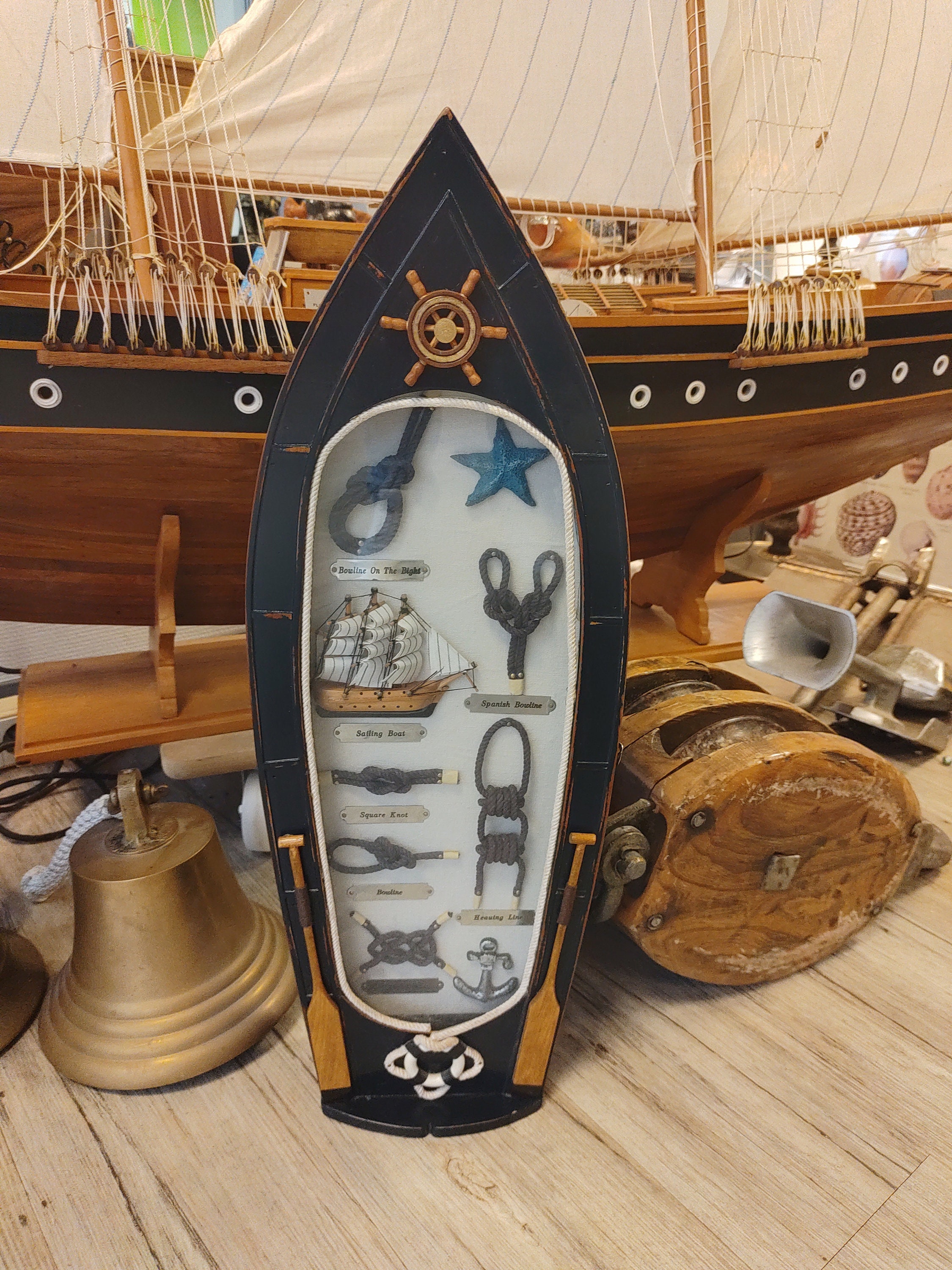 Key Storage Nautical Key Holder Wooden Boat Nautical - Etsy