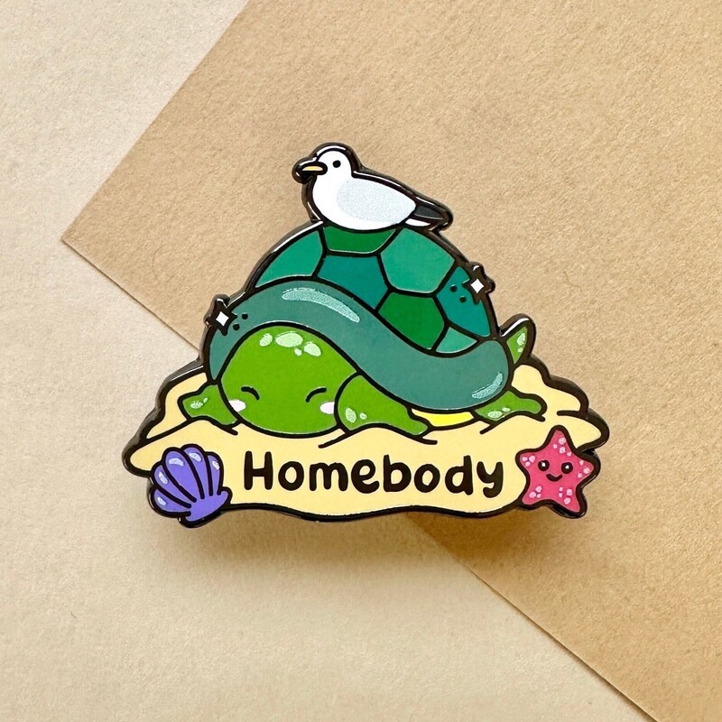 Turtle Enamel Pin - Etsy