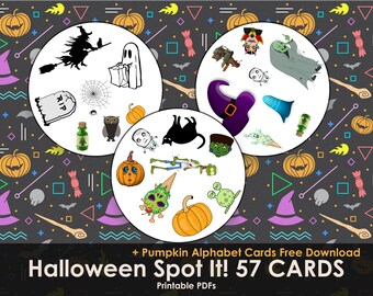 Halloween Spot It Game - Etsy