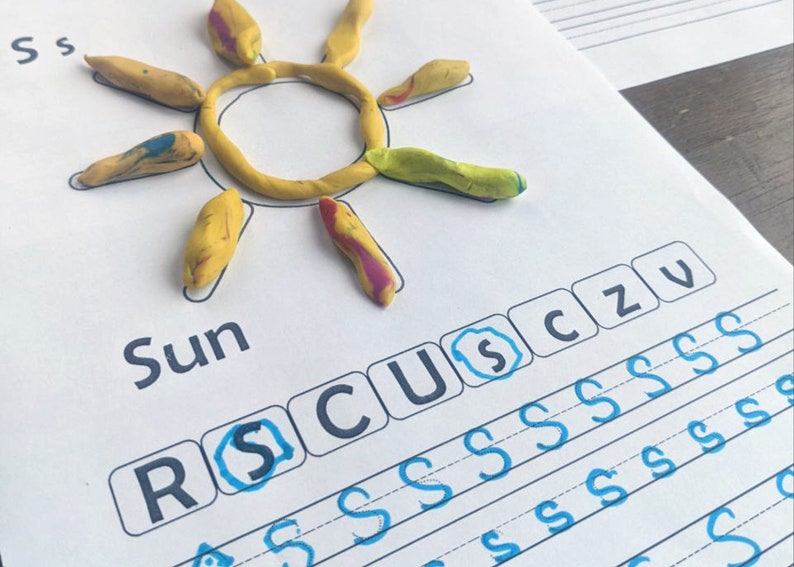 ABC Handwriting Practice Preschool Printables, 26 Playdough Mat ...