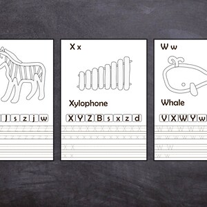 ABC Handwriting Practice Preschool Printables, 26 Playdough Mat ...