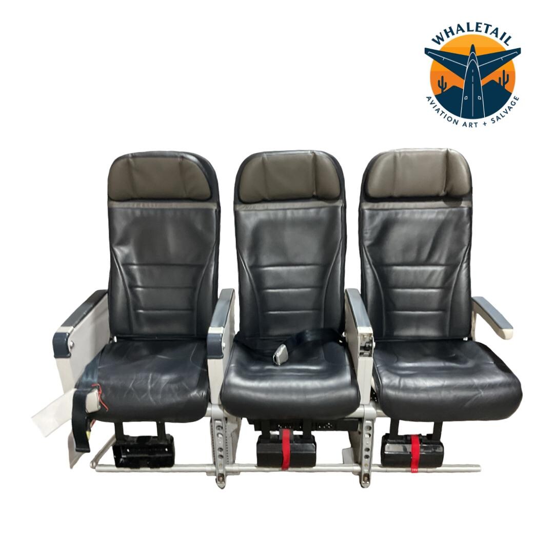 Aircraft Bulkhead Row of 3 Seats - Grey Headrest - Etsy