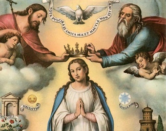 Holy Trinity V11 Poster Print Art Home Wall Decor Catholic Painting - Etsy