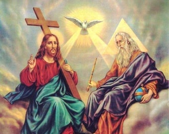 Holy Trinity V6 Poster Print Art Home Wall Decor Catholic Painting - Etsy