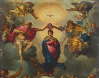 Holy Trinity V14 Poster Print Art Home Wall Decor Catholic Painting - Etsy