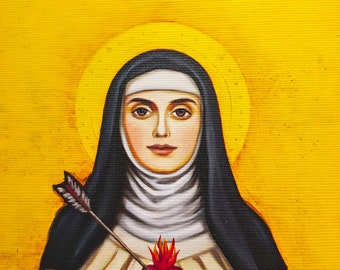 Saint Teresa of Avila V1 Poster Print Art Home Wall Decor Catholic ...
