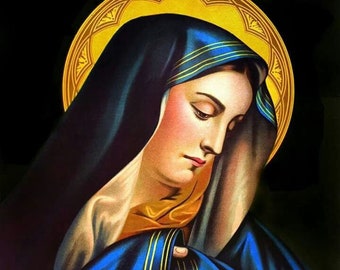 Our Lady of Sorrow V47 Poster Print Art Home Wall Decor Catholic ...