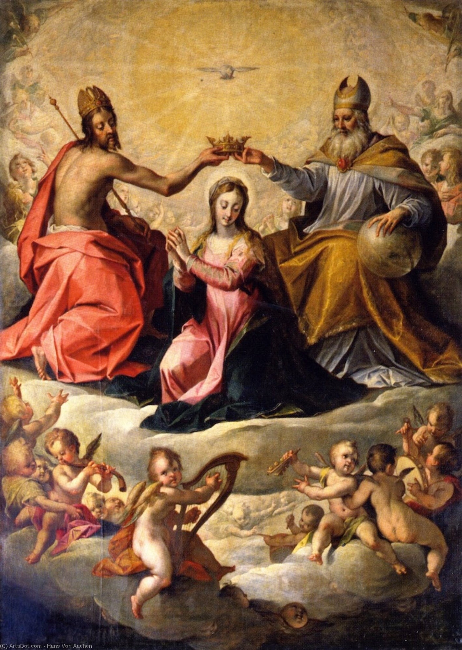 The Coronation of the Blessed Virgin Mary V2 Poster Print Art Home Wall ...
