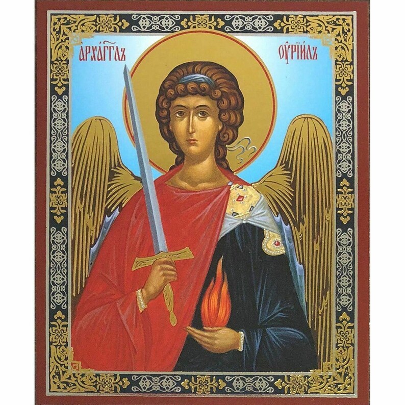 Saint Uriel the Archangel V2 Poster Print Art Home Wall Decor Catholic ...