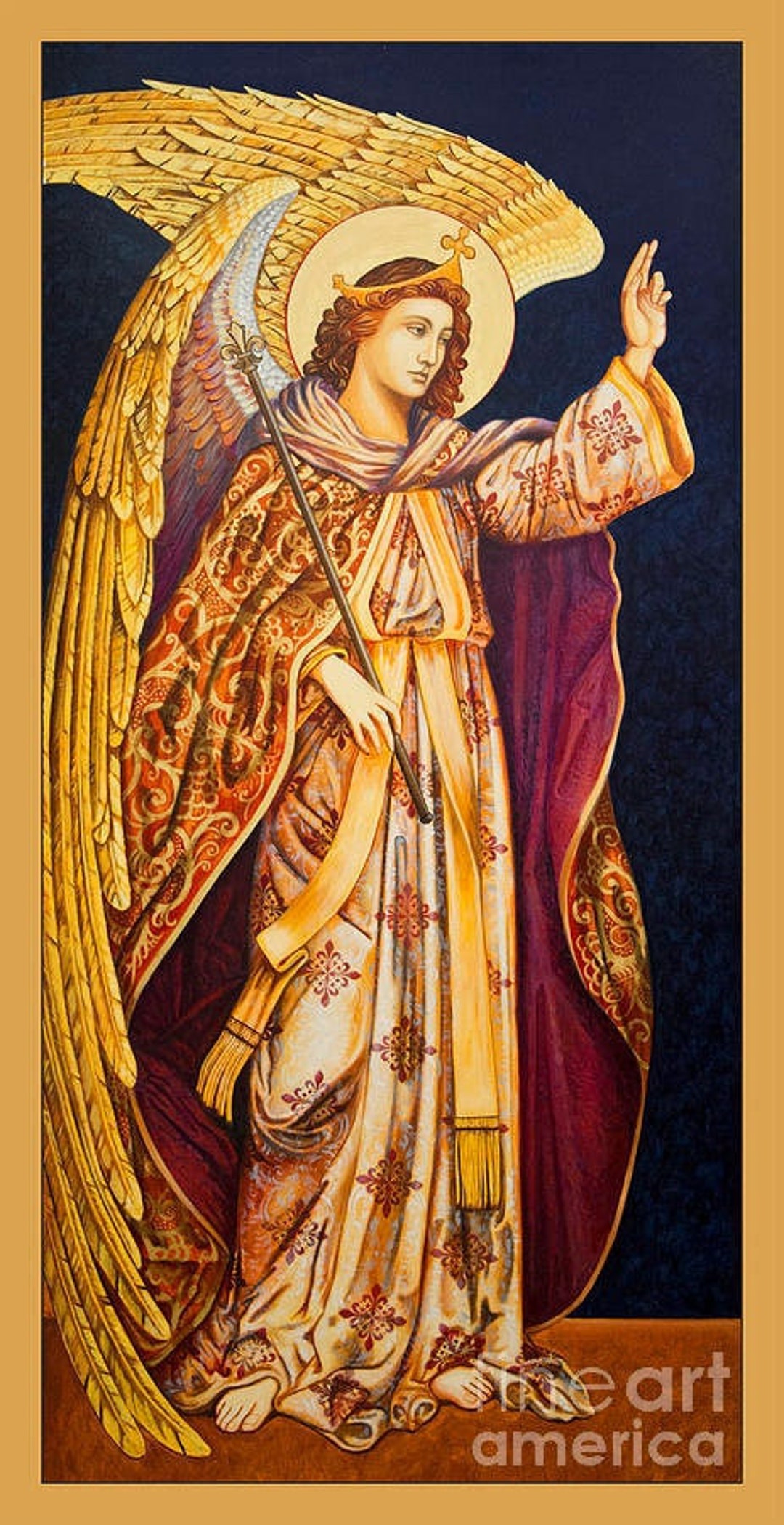 Saint Gabriel V14 Poster Print Art Home Wall Decor Catholic Painting - Etsy
