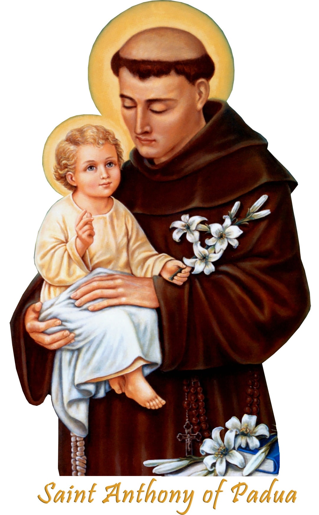 Saint Anthony of Padua V3 Poster Print Art Home Wall Decor Catholic Painting - Etsy