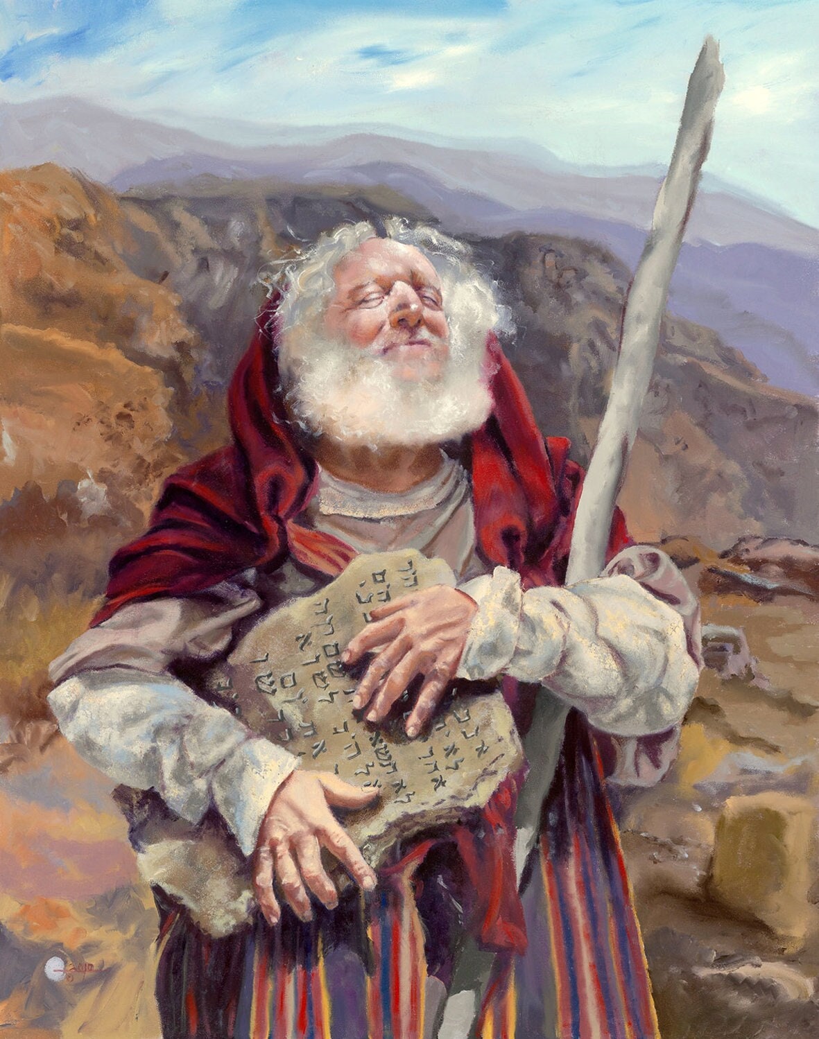Moses V7 Poster Print Art Home Wall Decor Catholic Painting - Etsy