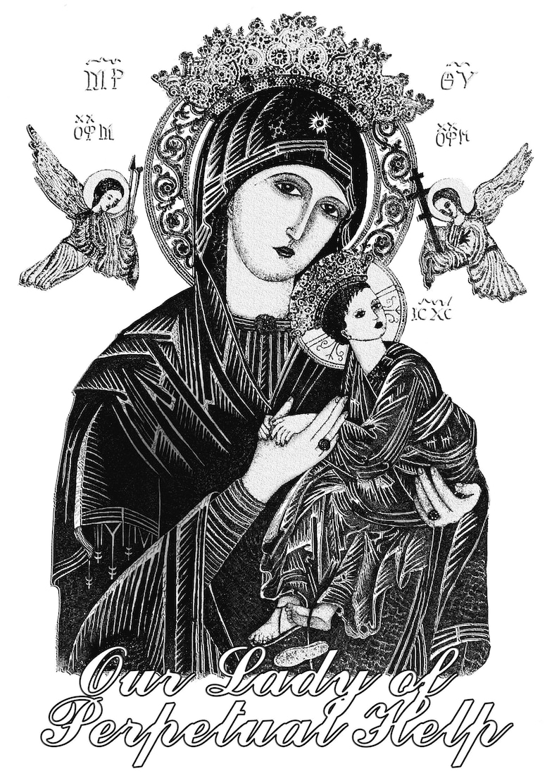 Our Lady of Perpetual Help V1 Poster Print Art Home Wall Decor - Etsy