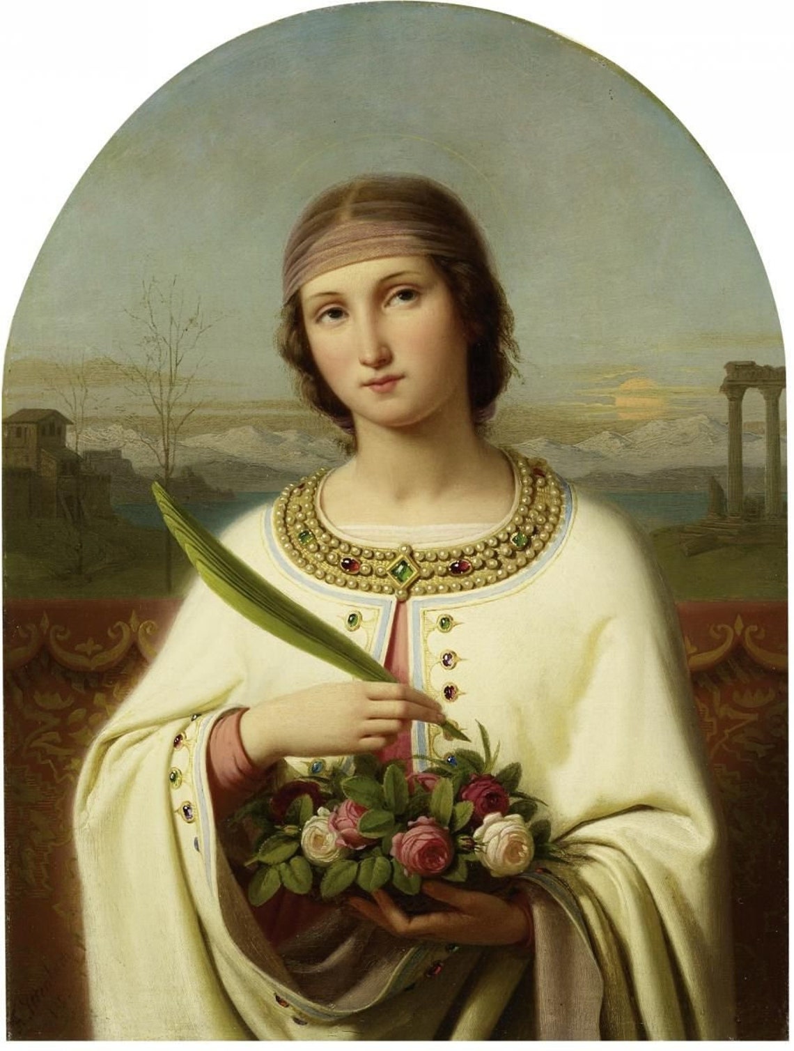Saint Dorothy V1 Poster Print Art Home Wall Decor Catholic Painting - Etsy