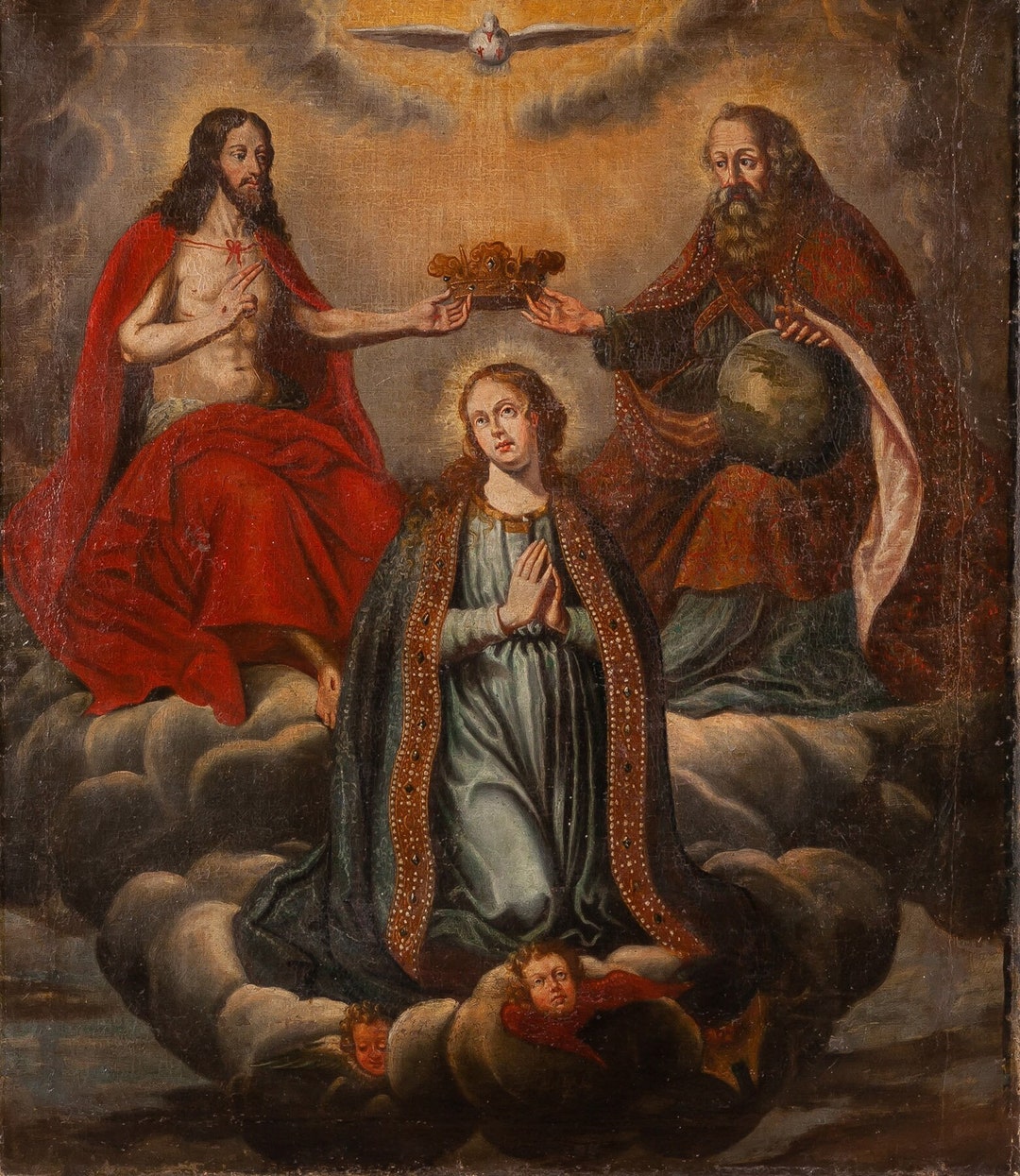 The Coronation of the Blessed Virgin Mary V3 Poster Print Art Home Wall ...