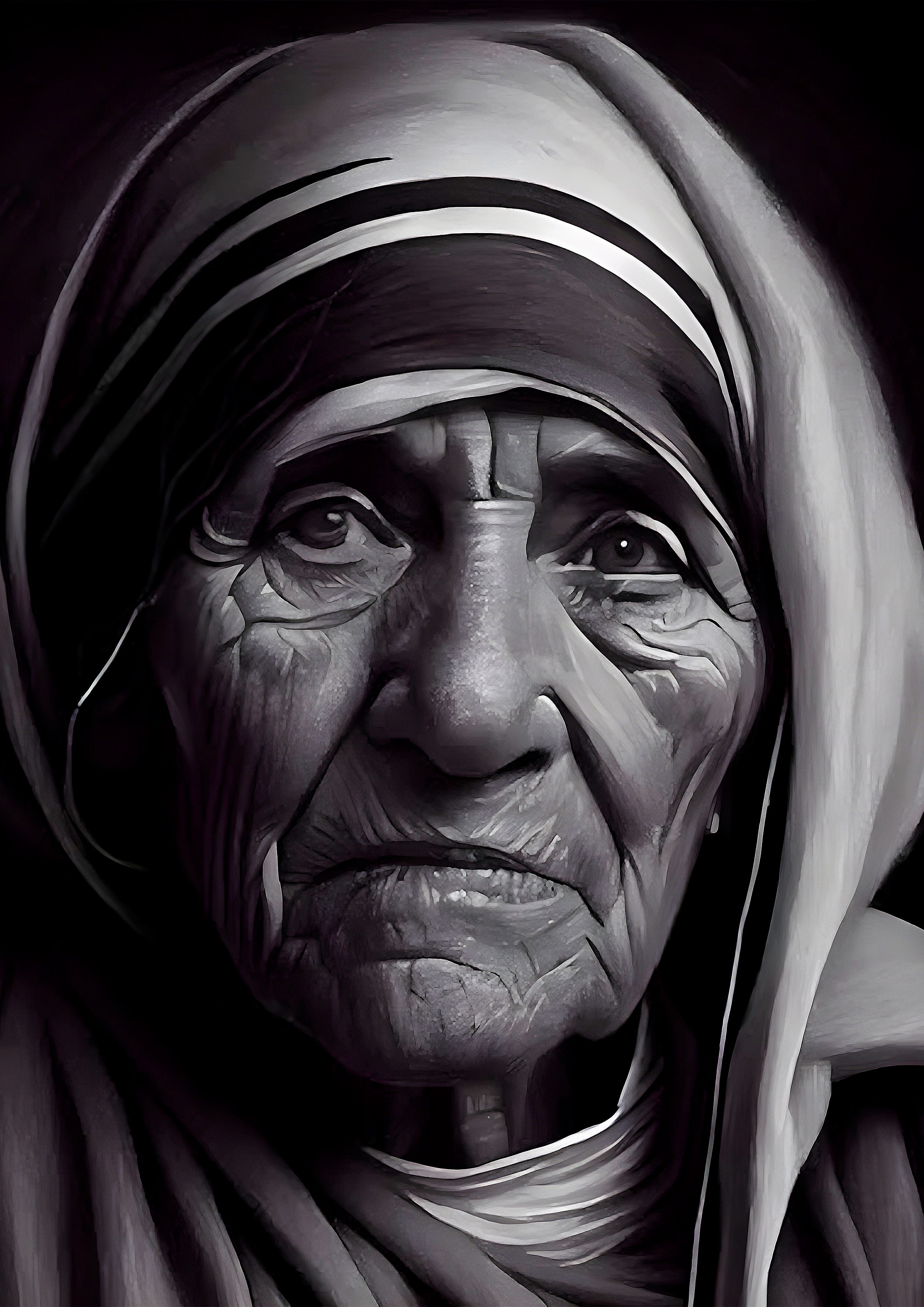 Saint Teresa of Calcutta, Mother Teresa V6 Poster Print Art Home Wall ...